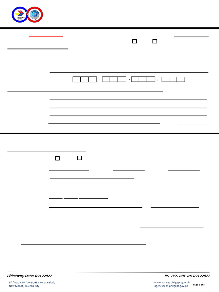 PHILGEPS-FORM-BLANK | PDF | Copyright | Indemnity