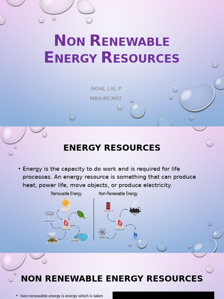 Non Renewable Energy 170329165717 | PDF | Nuclear Power | Fuels