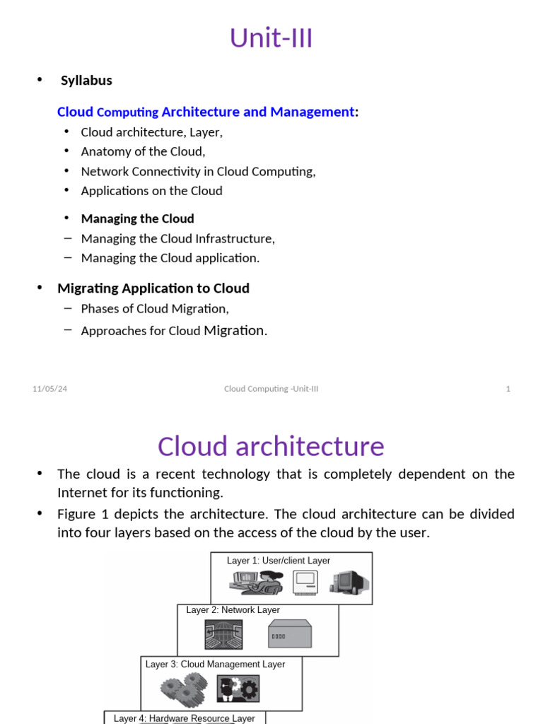 Cloud Computing Unit-3 | PDF | Cloud Computing | Computer Network