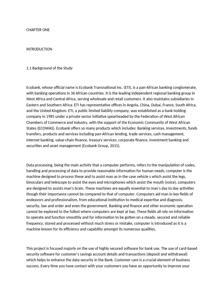 CHAPTER ONE Sajoe Grace Project | PDF | Computer Security | Security