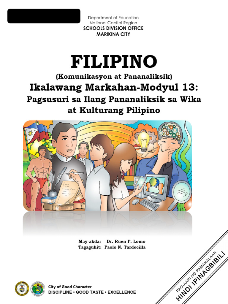 NCR Final Filipino11 q2 m13 | PDF