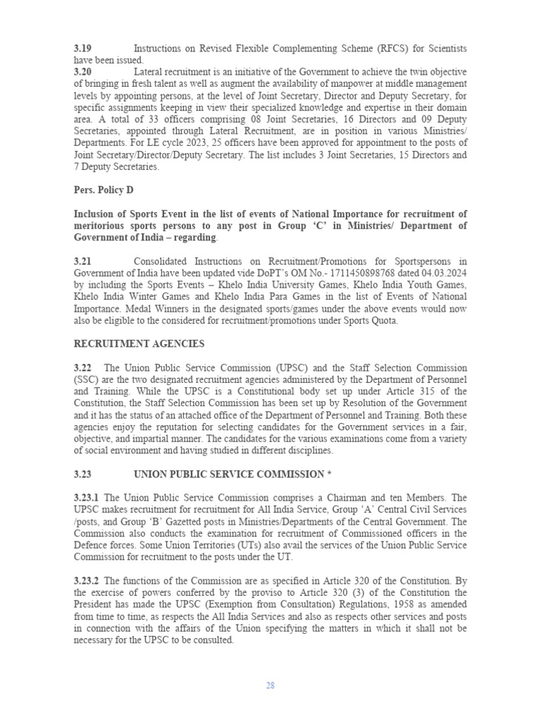 Revised Recruitment Policies for Government | PDF | Justice | Crime ...