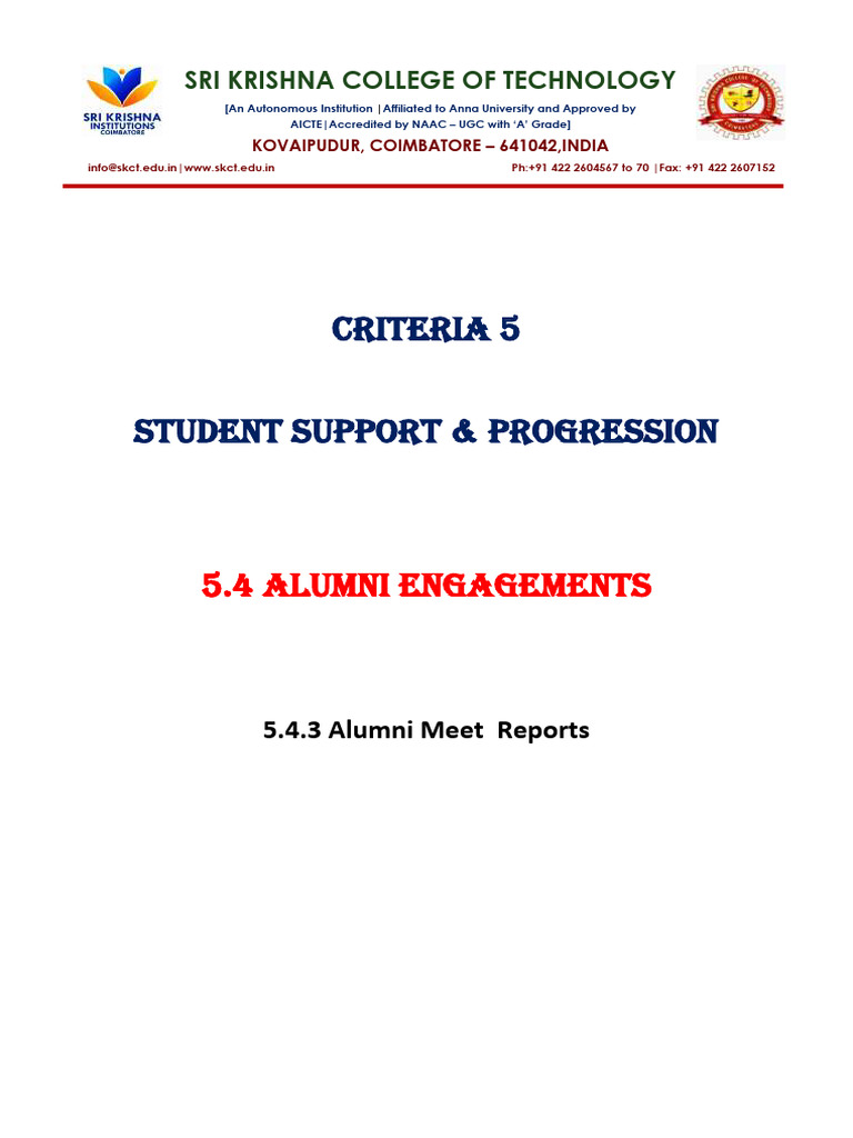 5.4.3 Alumni Reports | PDF | Computers | Technology & Engineering