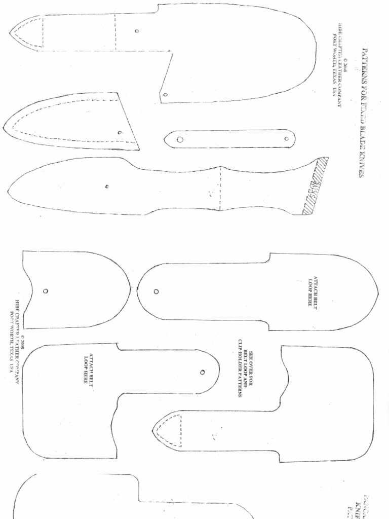 Making Custom Knife Cases and Sheaths Pattern With George Hurst ...