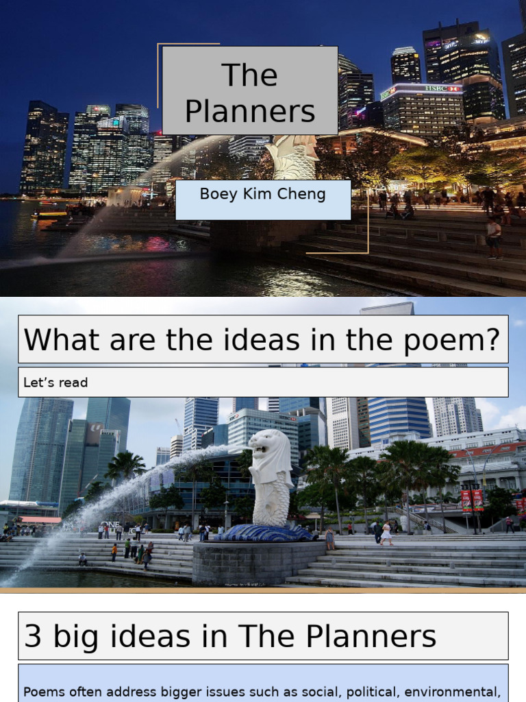 The Planners, Boey Kim Cheng | PDF