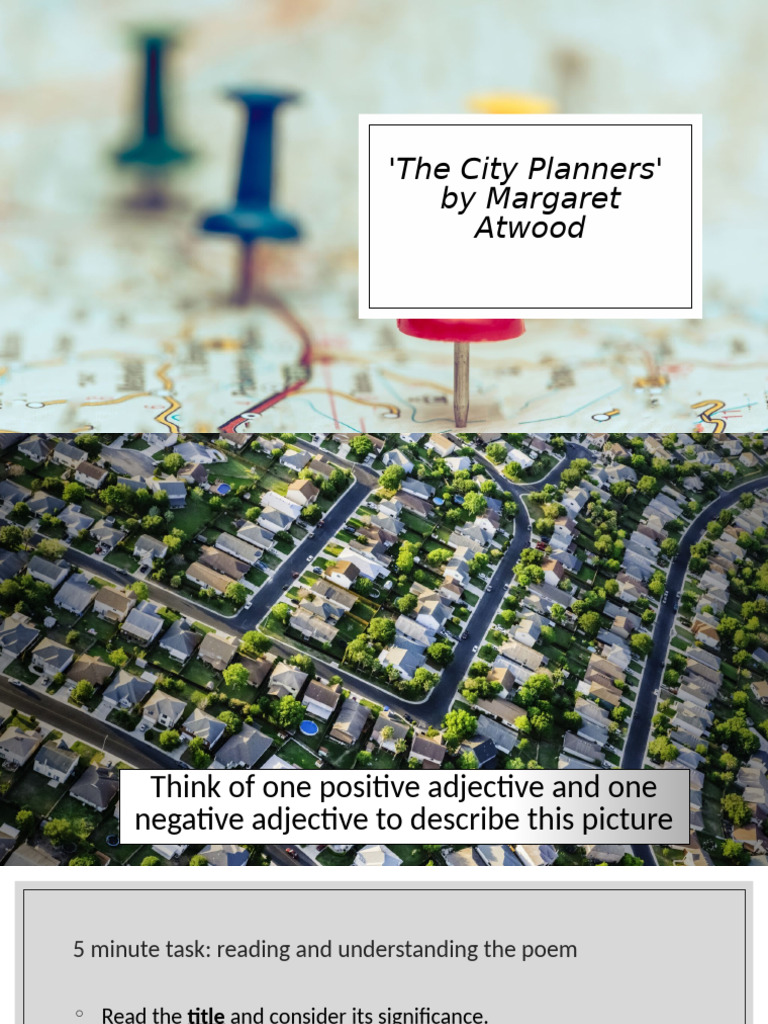 The City Planners, Margaret Atwood. | PDF | Poetry
