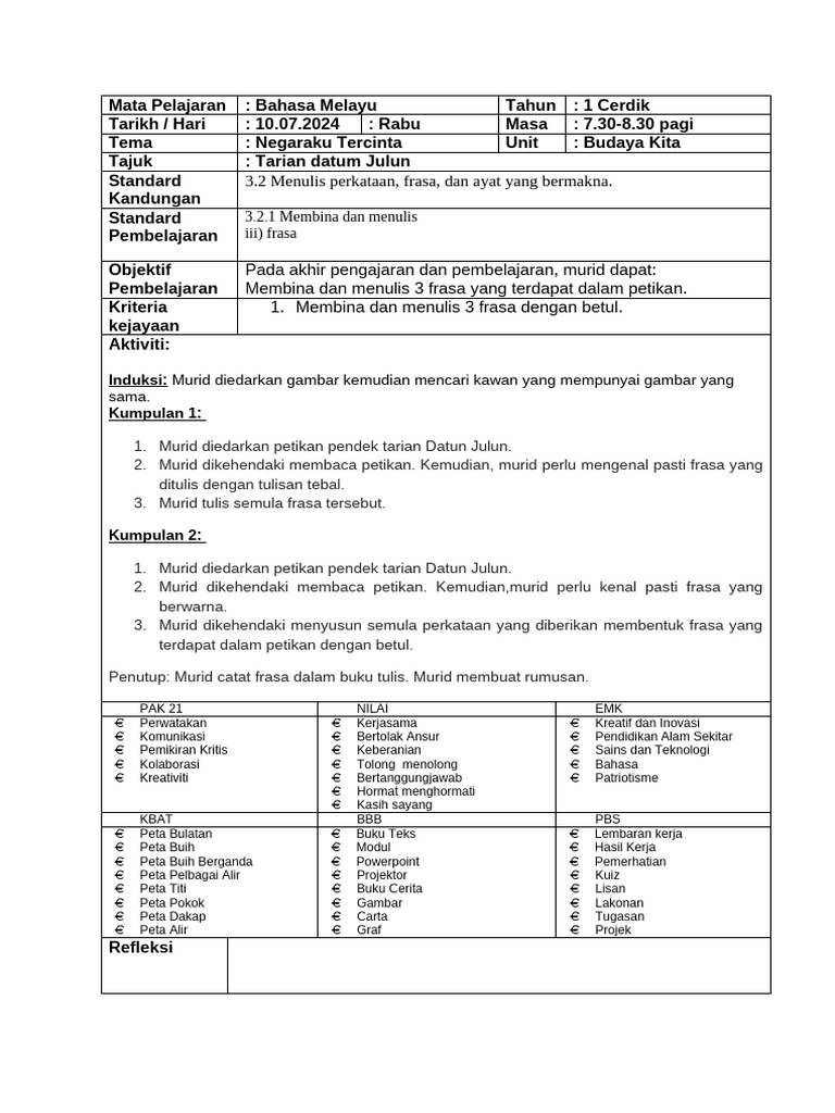 RPH Terbeza (BM-Observe) | PDF