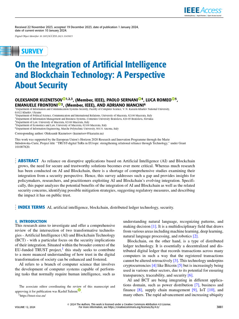 AI & Blockchain Security Insights | PDF | Artificial Intelligence | Intelligence (AI) & Semantics