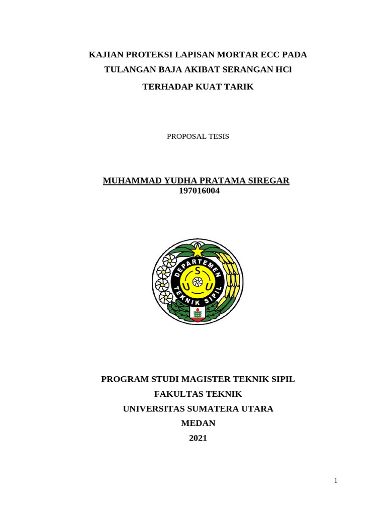 Naskah Sempro Muhammad Yudha Pratama Siregar 197016004 | PDF | Teknologi & Rekayasa