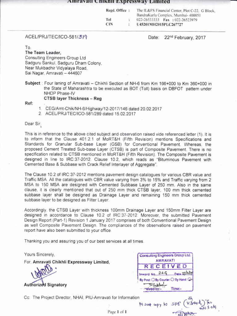 264-CTSB Layer Thickness (ILFS) 319 | PDF | Road Infrastructure ...