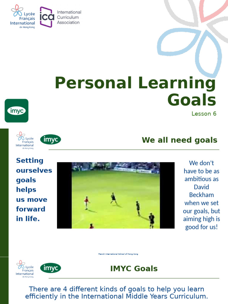 6 Personal Learning Goals | PDF | Learning | Liberal Arts Education