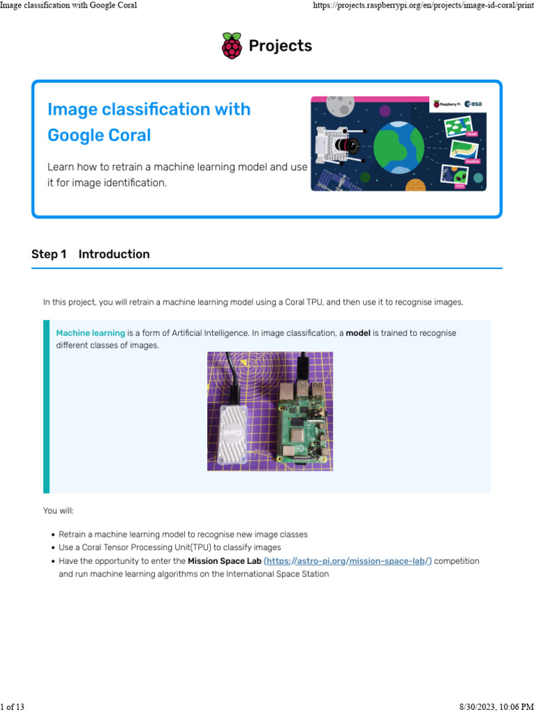 Image Classification With Google Coral | PDF | Directory (Computing ...