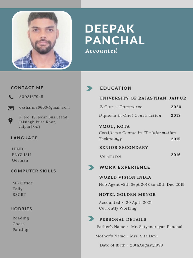 Deepak's CV Resume | PDF
