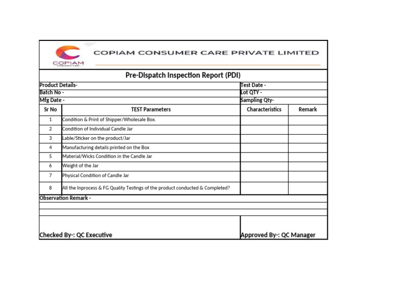 CCC PDI Report | PDF