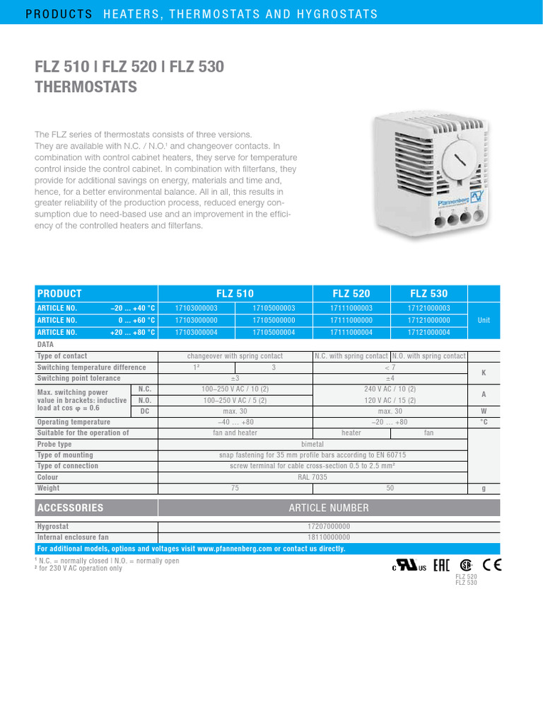 FLZ Series Thermostats Overview | PDF | Thermostat | Sustainable Building