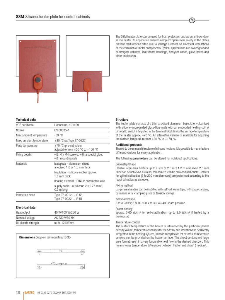 Space Heater - Bartec-E202017 - 1e | PDF | Electromagnetism ...