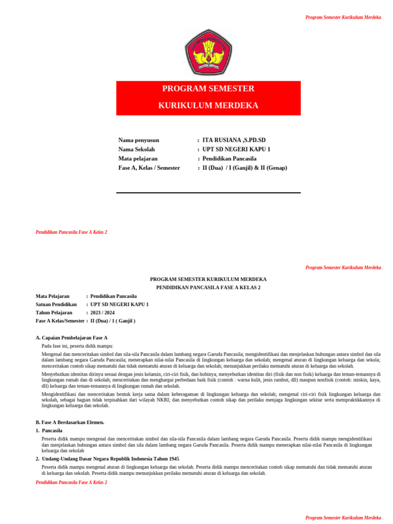 PROMES PKKN KELAS 2 EDIT | PDF