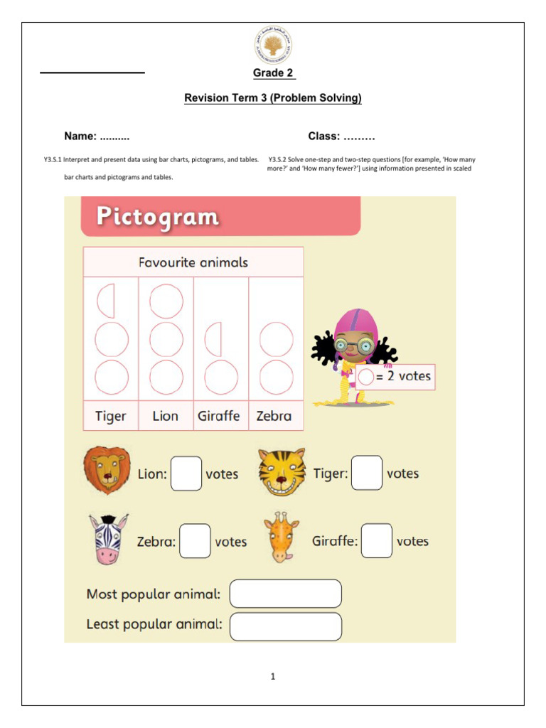 Grade 2 Revision Term 3 (Problem Solving) | PDF | Computers | History