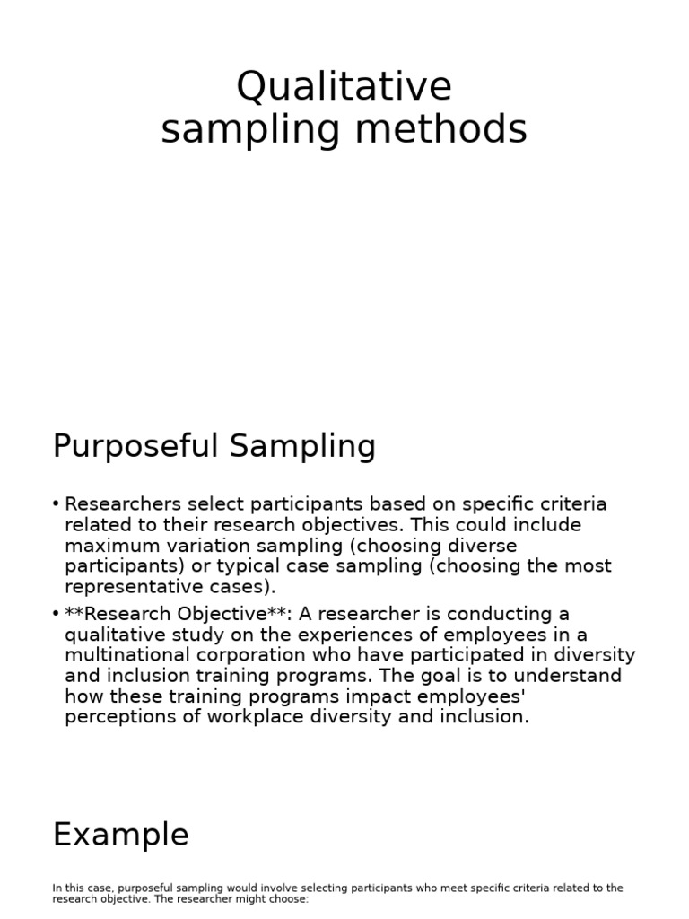 Qualitative Sampling Methods | PDF | Sampling (Statistics) | Qualitative Research