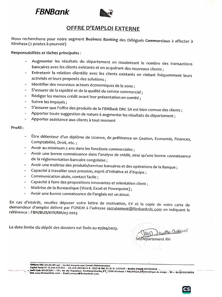 Fbnbank, Poste - Business Banking | PDF