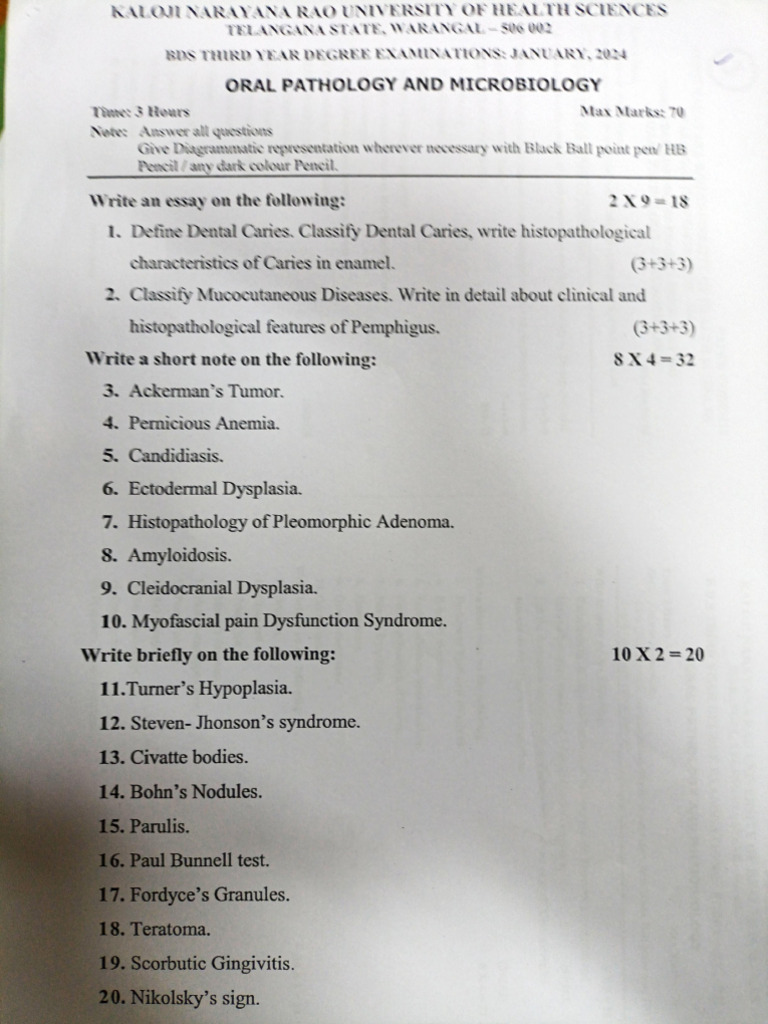 Oral Pathology Papers | PDF