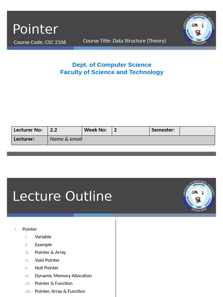 DS Lagbe | PDF | Pointer (Computer Programming) | Integer (Computer ... DS Lagbe | PDF | Pointer (Computer Programming) | Integer (Computer ...