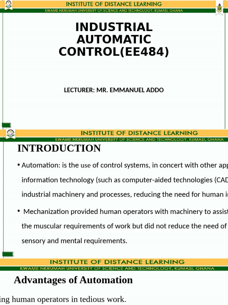 Industrial Automatic Control (Ee484) Act | PDF | Programmable Logic ...