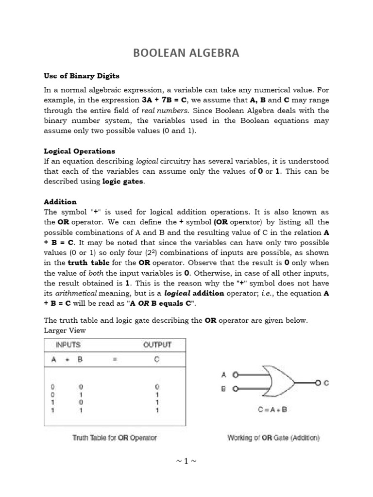 Boolean Algebra_2 | PDF | Logic Gate | Logic