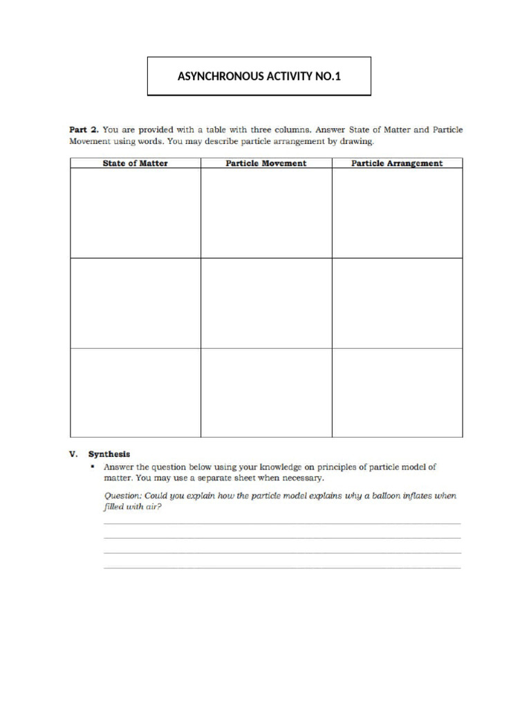 Asynchronous Activity No.1 | PDF