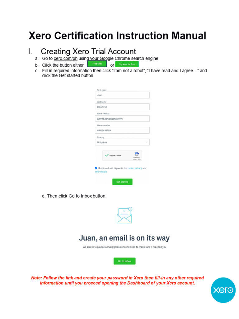 Xero Certification Manual Guide | PDF