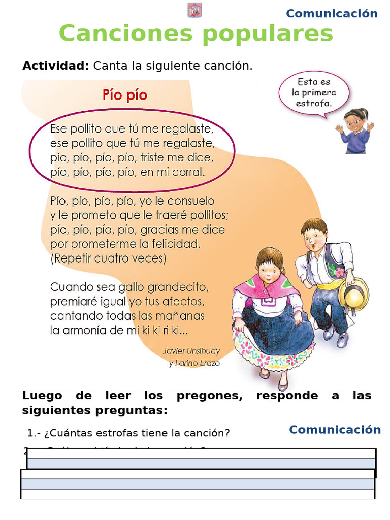Canciones Populares | PDF