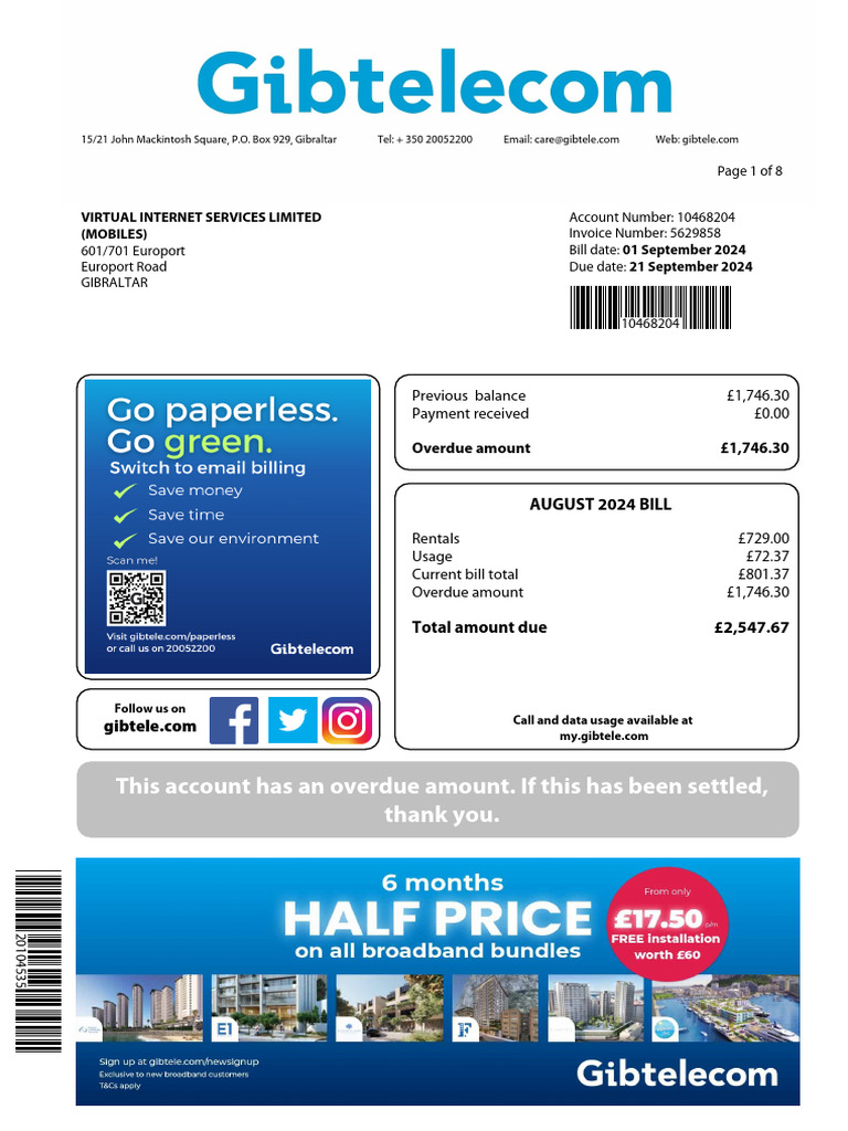 GibTelecom Ltd_5629858 | PDF | Mobile Telecommunications | Digital Technology