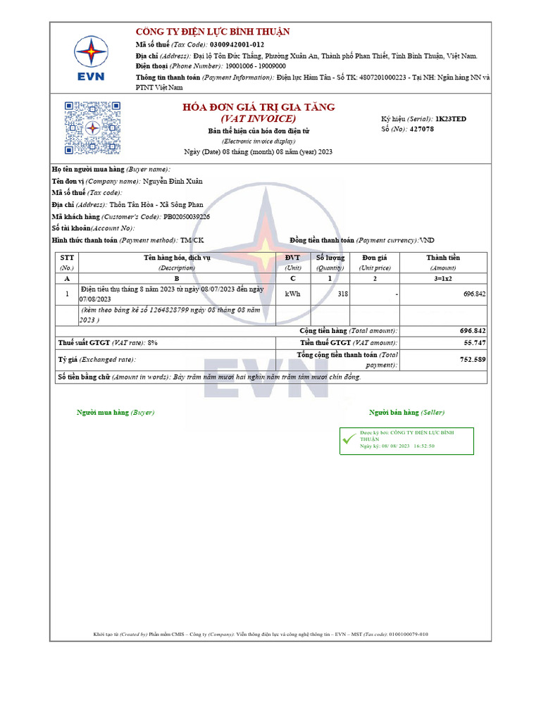 XemHoaDon HoaDon | PDF