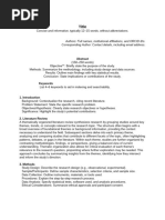 Sample Research Paper Structure Guide | PDF