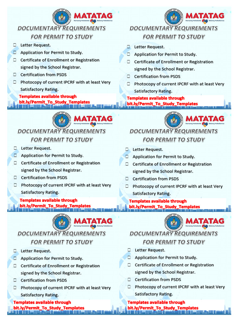 Study Permit Application Checklist | PDF