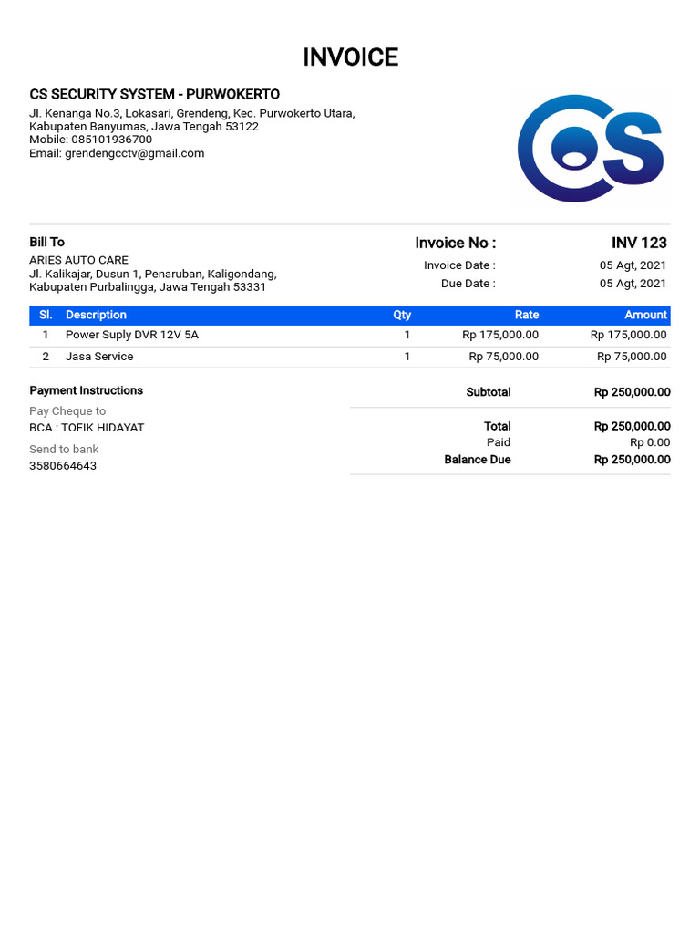 Invoice INV123 | PDF