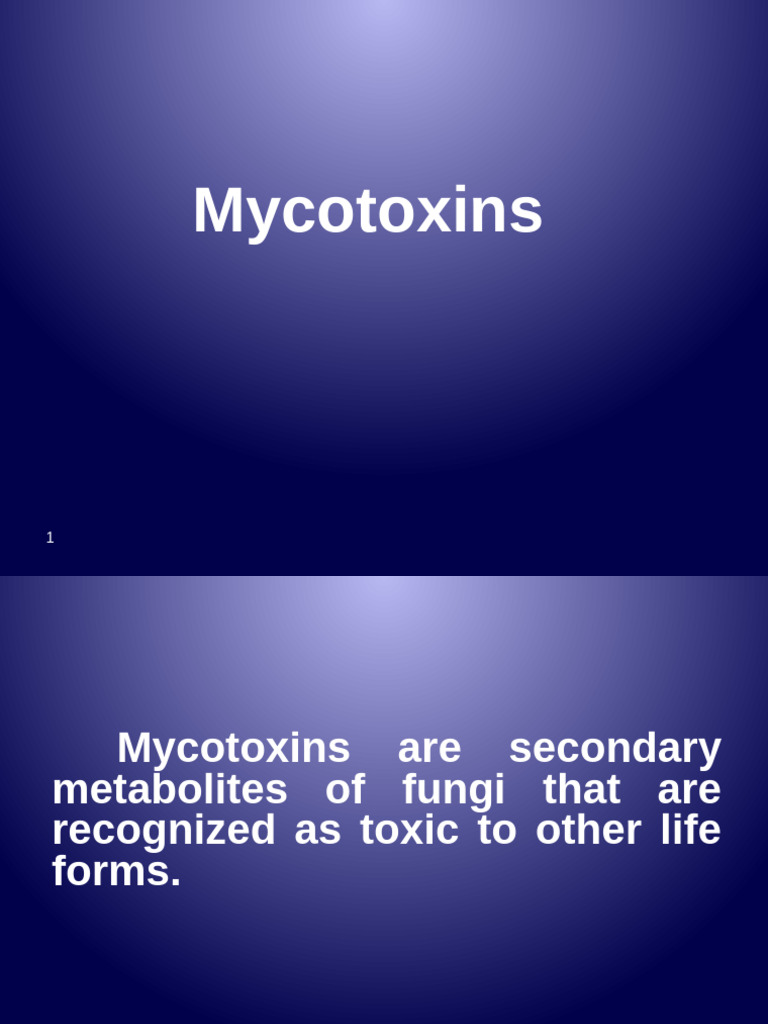 Mycotoxin | PDF | Mycotoxin