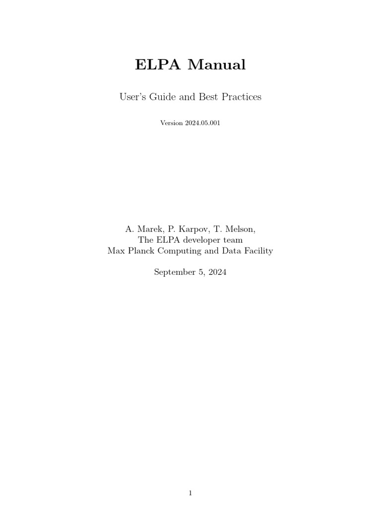 Elpa Userguide | PDF | Computing | Computer Programming