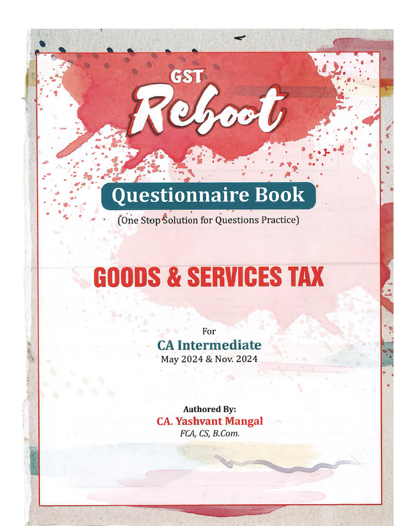 GST Question Bank | PDF
