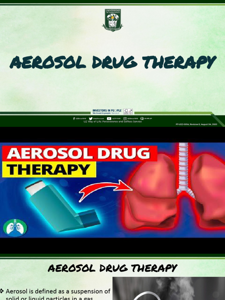 Aerosol Therapy | PDF