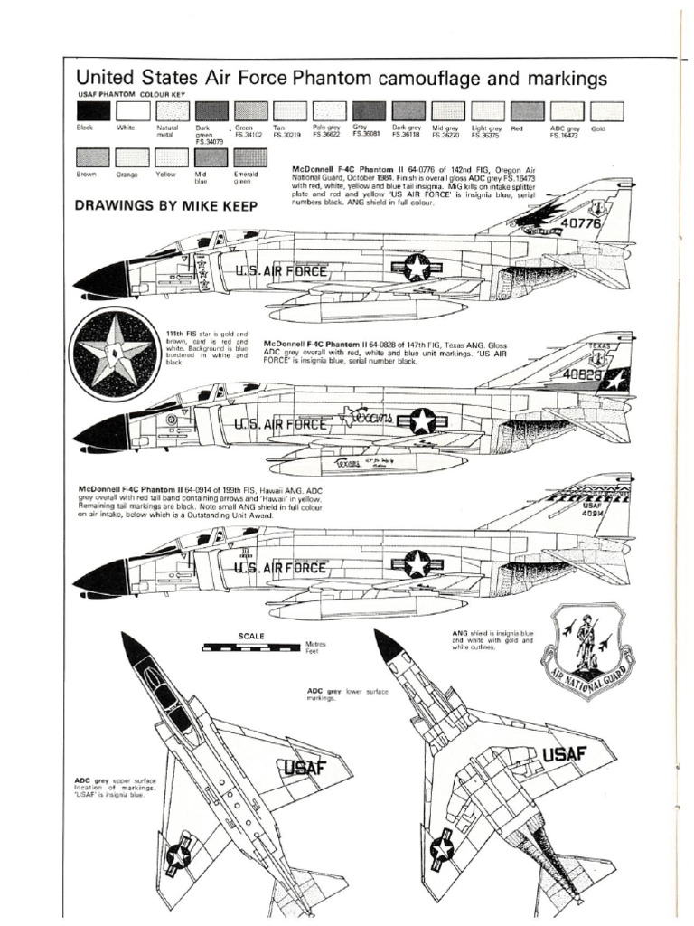 F-4 Phantom Three View | PDF