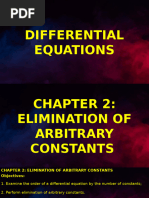 Module 2 - Elimination of Arbitrary Constant | PDF