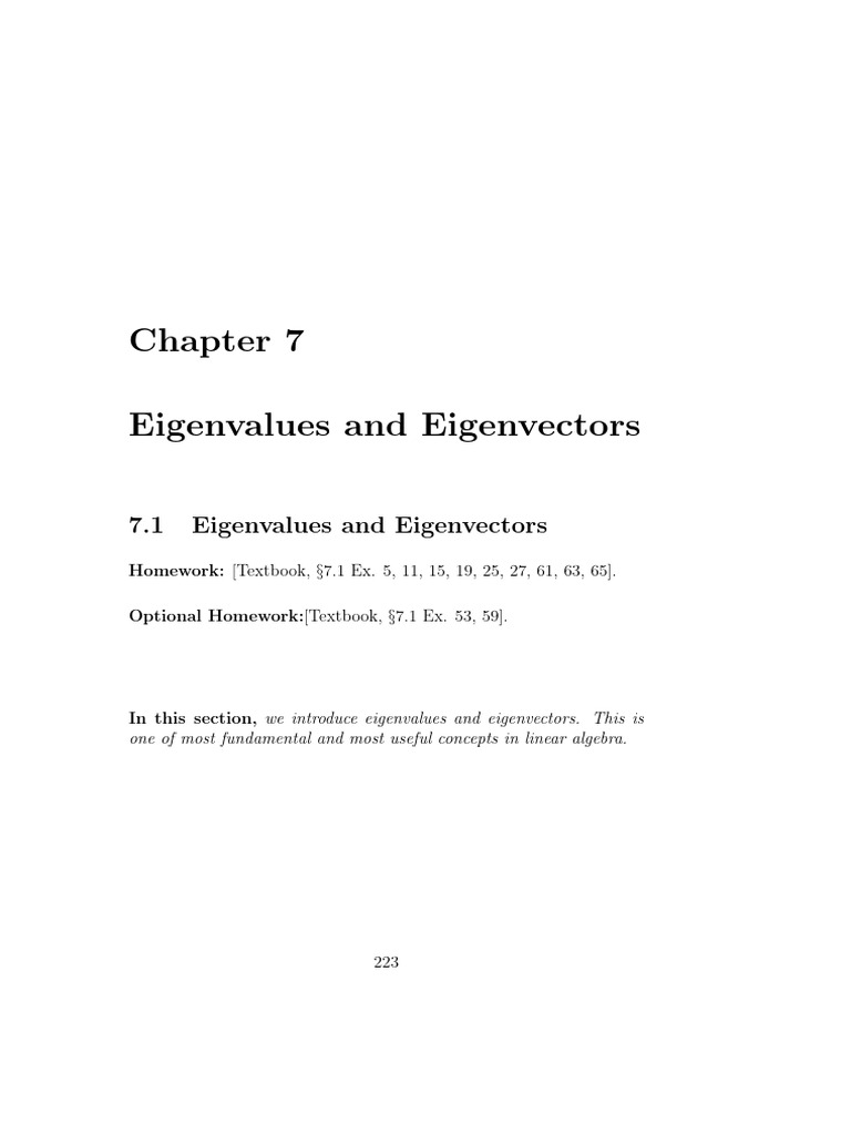 Eigen Value Eigen Vector and Diagonalization | PDF | Eigenvalues And Eigenvectors | Matrix ...