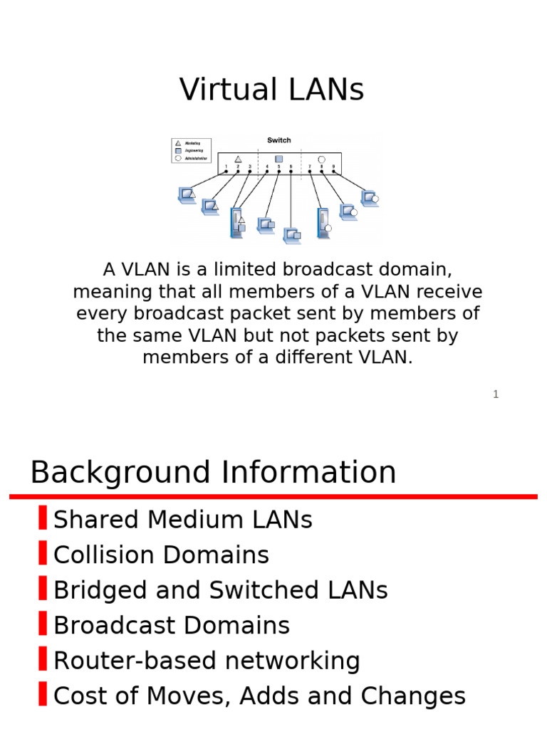 VLANS | PDF | Computer Network | Network Architecture