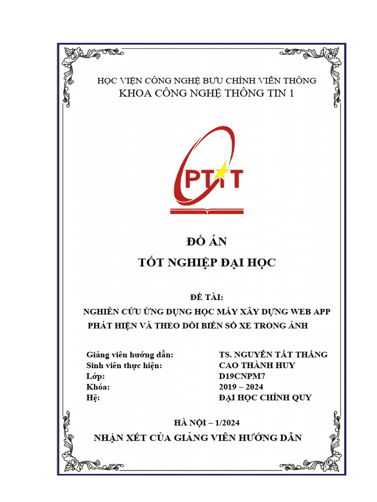 Do An Cao Thanh Huy D19 CNPM | PDF