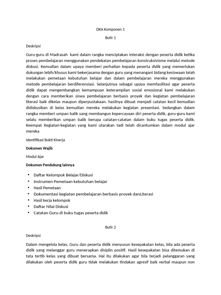 DKA Komponen 1 | PDF