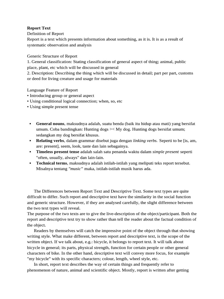 Report Text | PDF | Syntax | Language Mechanics