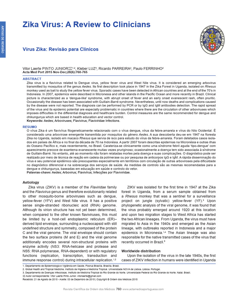 Zika Virus: Clinical Overview and Rash | PDF | Zika Virus | Zika Fever