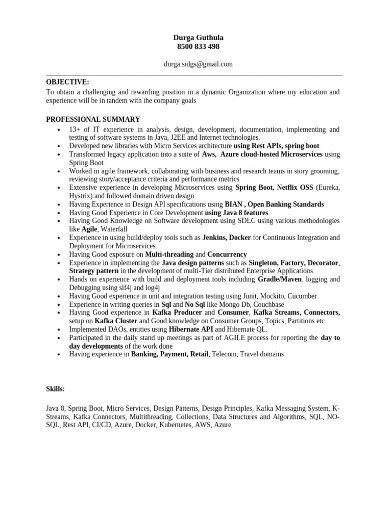 My_Resume | PDF | Java (Programming Language) | Systems Engineering