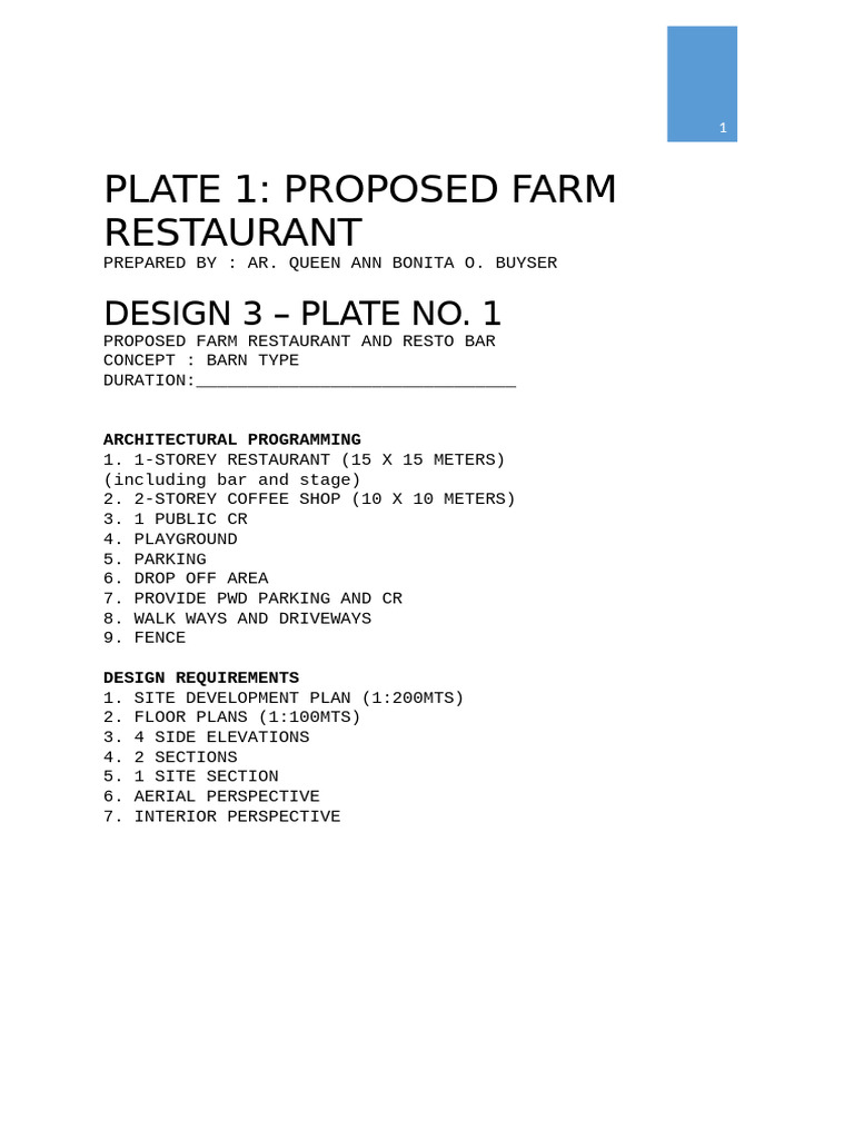Plate No.1 - Design 3 | PDF | Home & Garden